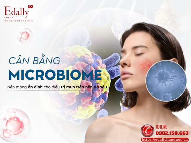 Cân Bằng Microbiome: Nền Móng Ổn Định Cho Điều Trị Mụn Trên Nền Da Yếu